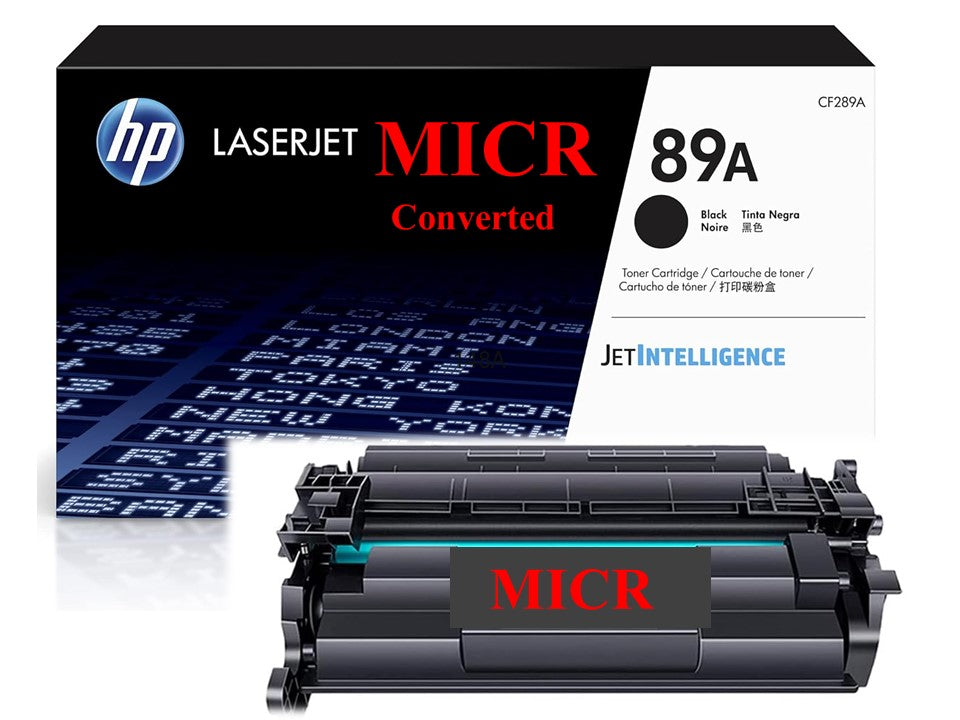 HP 89A CF289A New Genuine OEM Converted MICR Toner for Check Printing.